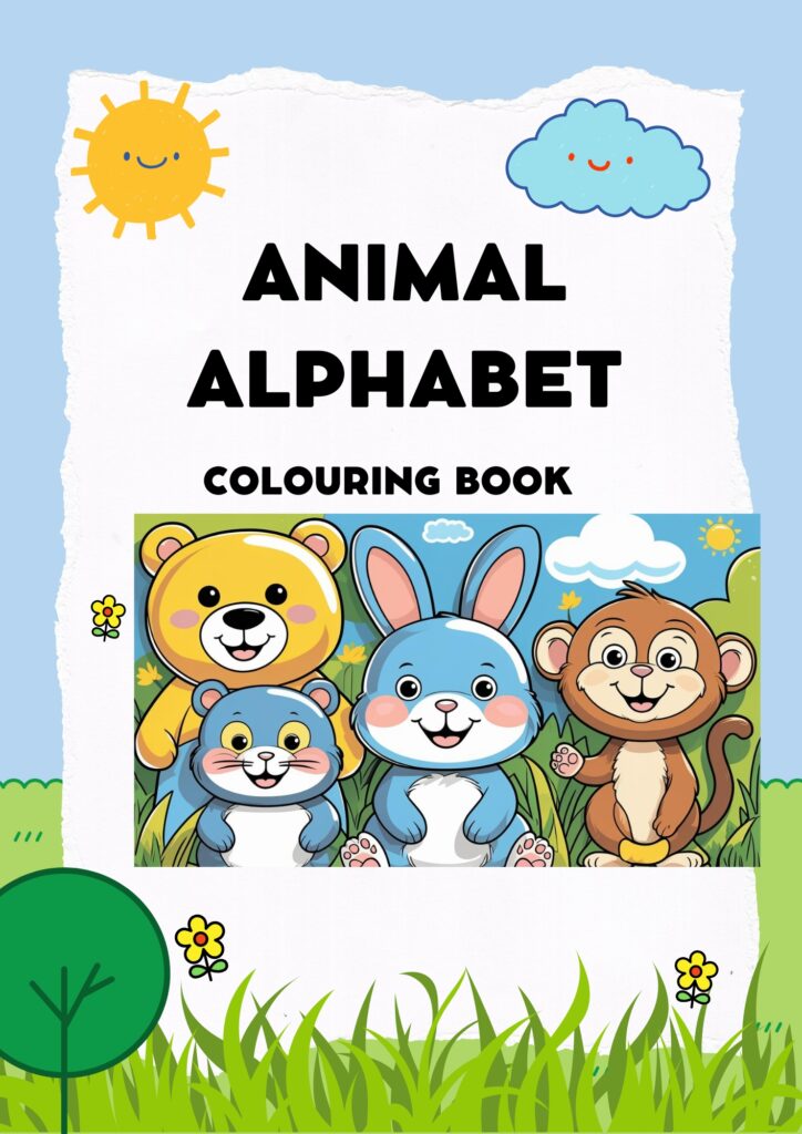 Kids Animal Alphabet Coloring Book - colorumpus.com